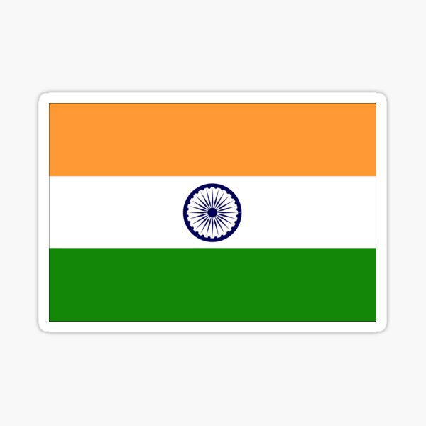 "India Flag" Sticker for Sale by FunckyDesigns | Redbubble