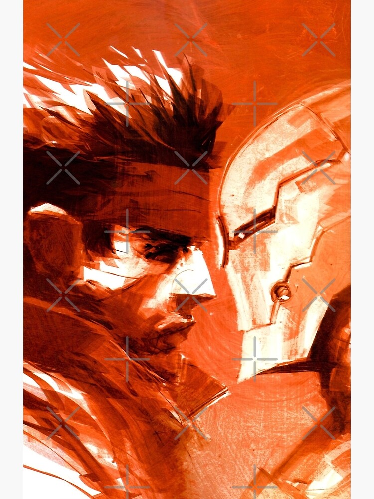 "MGS Snake vs. Grey Fox" Poster for Sale by camdenflores | Redbubble