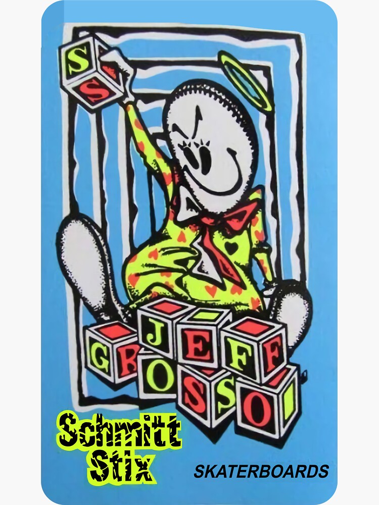 "Jeff Grosso" Sticker by mantrithesan | Redbubble