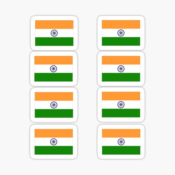 "India Flag Sticker Pack" Sticker for Sale by FunckyDesigns | Redbubble
