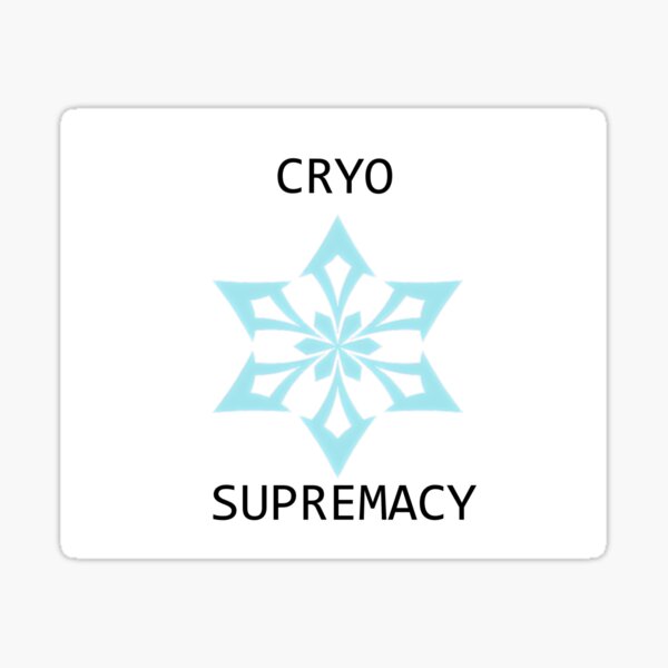 "Cryo Supremacy " Sticker by Rainmouse26 | Redbubble