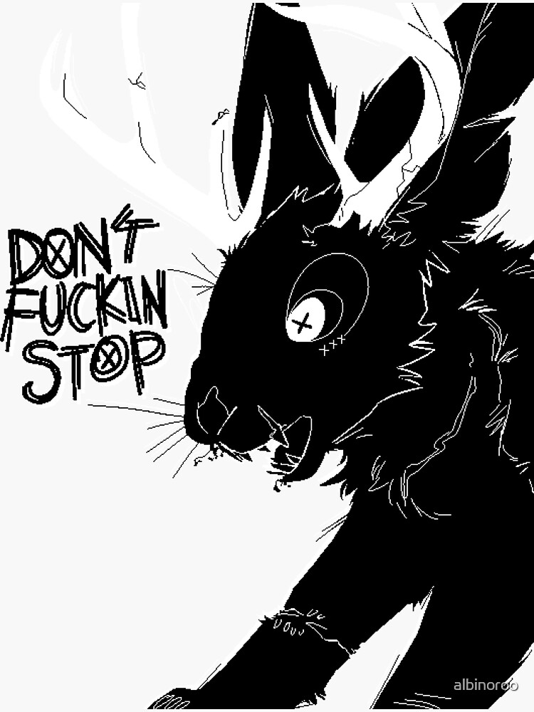 "DON'T STOP ALT" Sticker for Sale by albinoroo | Redbubble