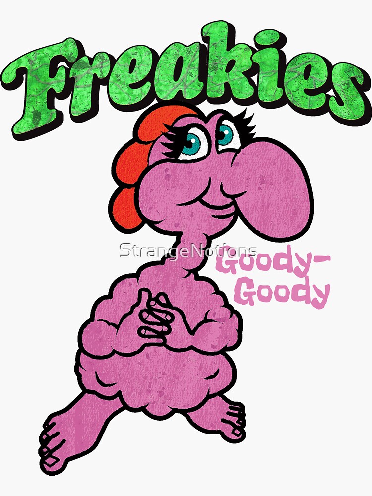 "Freakies Cereal Goody-Goody Character and Logotype" Sticker by ...