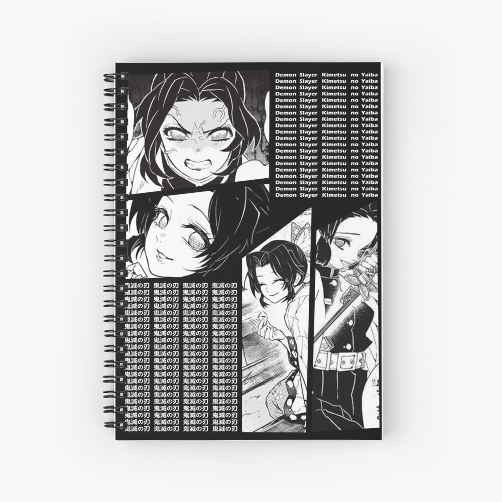 "Kanae Kocho Demon Slayer Kimetsu no Yaiba Manga Panel Design" Spiral ...