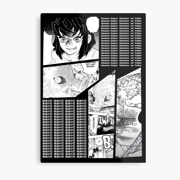 "Hashibira Inosuke Demon Slayer Kimetsu no Yaiba Manga Panel Design ...