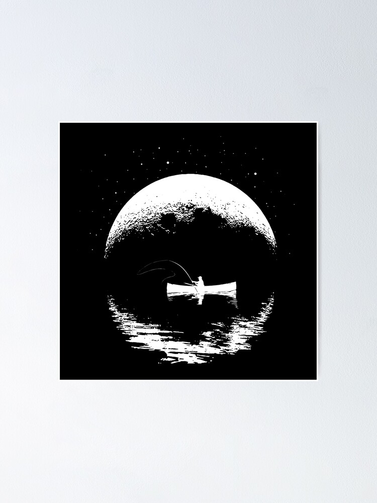"Moon Fisher" Poster by froxoo | Redbubble