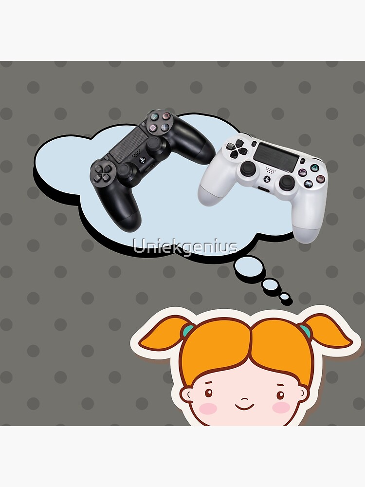 "Thinking Gaming" Poster for Sale by Uniekgenius | Redbubble