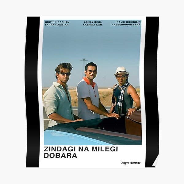 "Zindagi Na Milegi Dobara Sticker" Poster for Sale by CassieAtkins45 ...