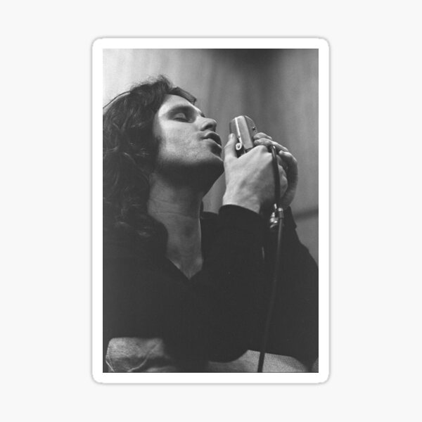 "Jim Morrison 4" Sticker by ssusannam | Redbubble