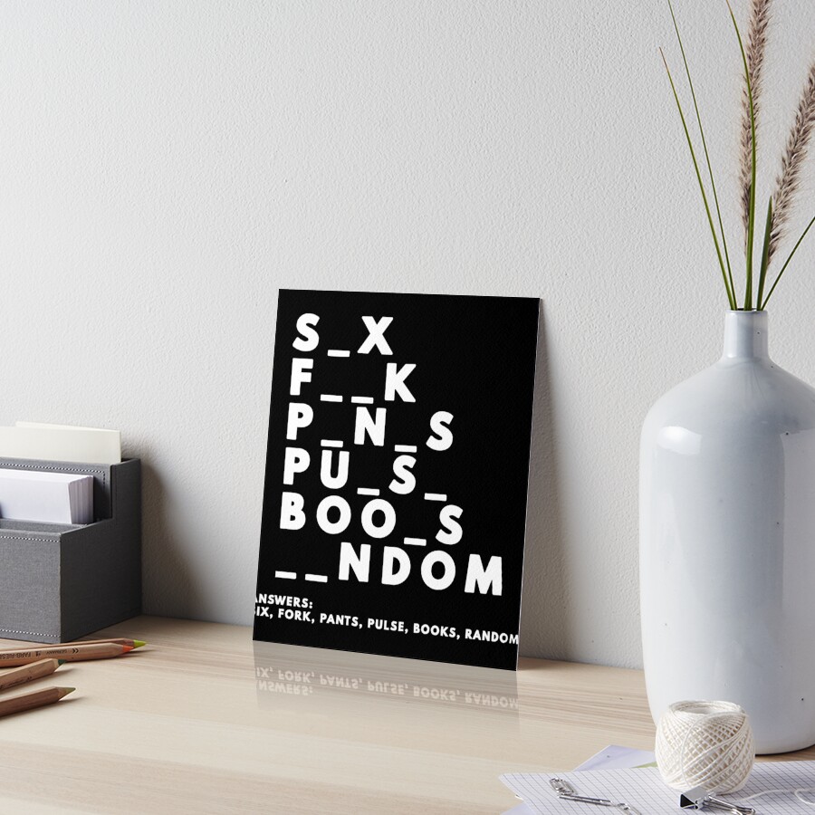 "Funny Dirty Adult Humor Word Guess" Poster for Sale by RolikaPod | Redbubble