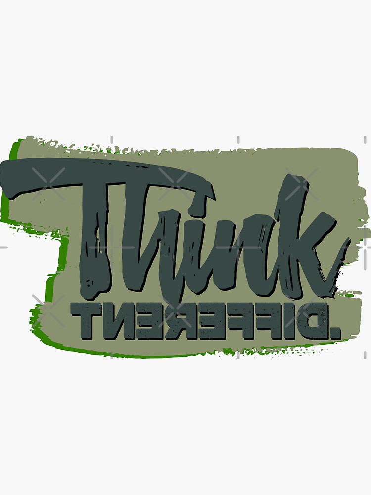 "Think Different" Sticker by BeastBarnett | Redbubble