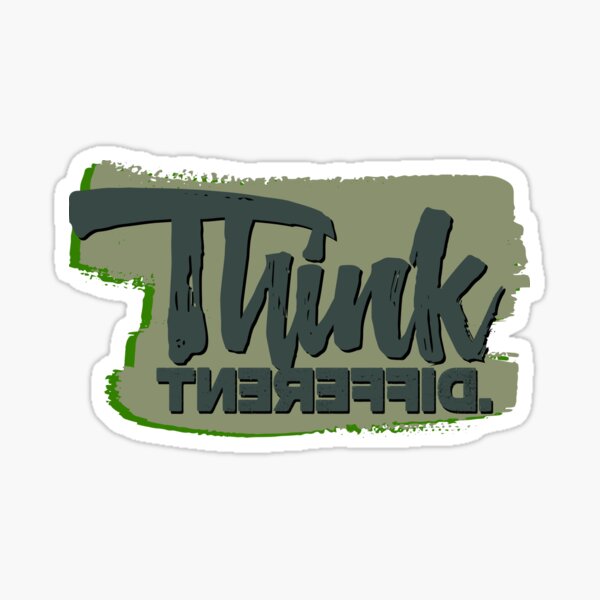 "Think Different" Sticker by BeastBarnett | Redbubble