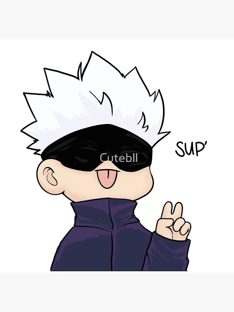 Póster «Chibi divertido de gojo satoru anime lindo (¡ahaha ~ te voy a ...