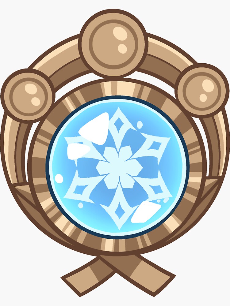 "Cryo Vision - Inazuma" Sticker for Sale by galaxiiacharlie | Redbubble