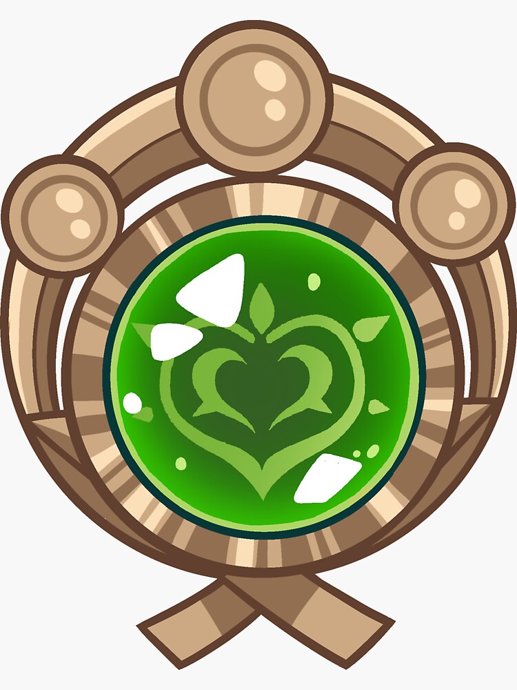 "Dendro Vision - Inazuma" Sticker for Sale by galaxiiacharlie | Redbubble