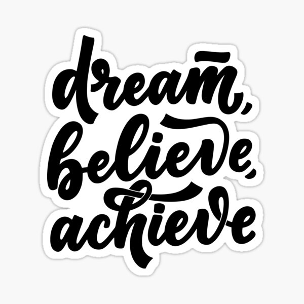 "Achieve" Sticker for Sale by Sunithakumaran | Redbubble