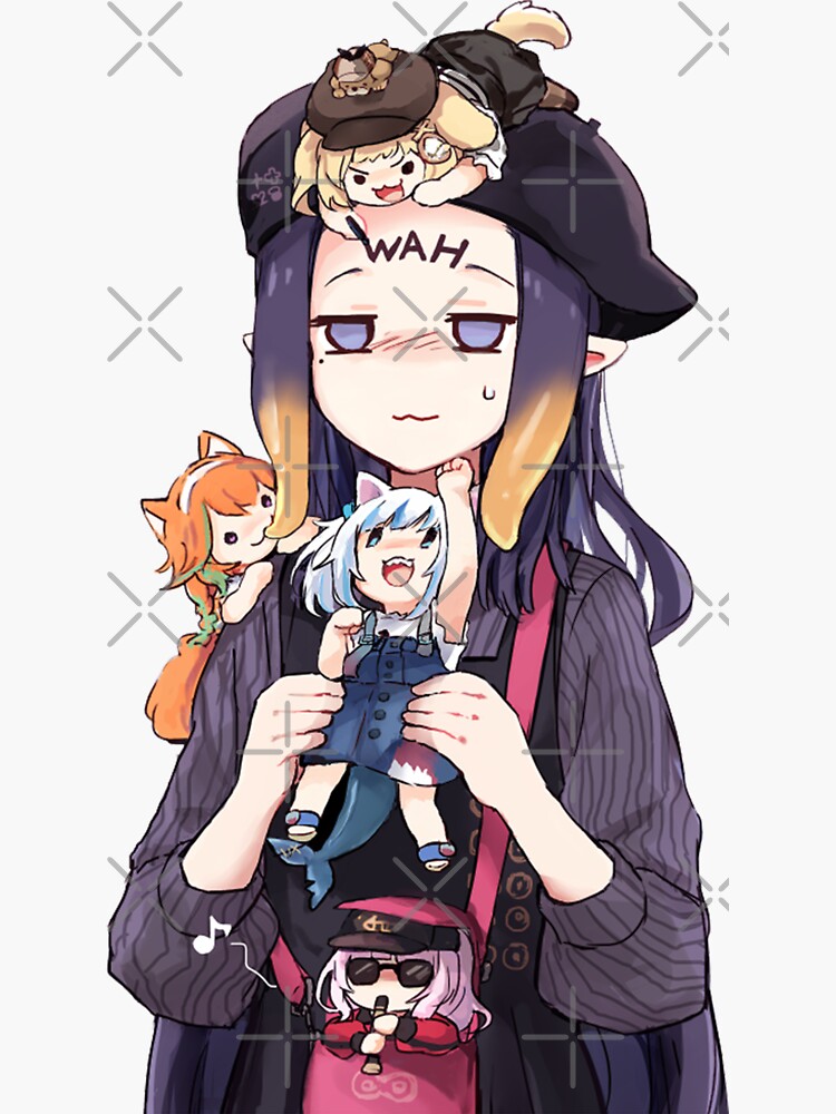 "Ninomae Ina'nis HoloMyth" Sticker for Sale by Chittick | Redbubble