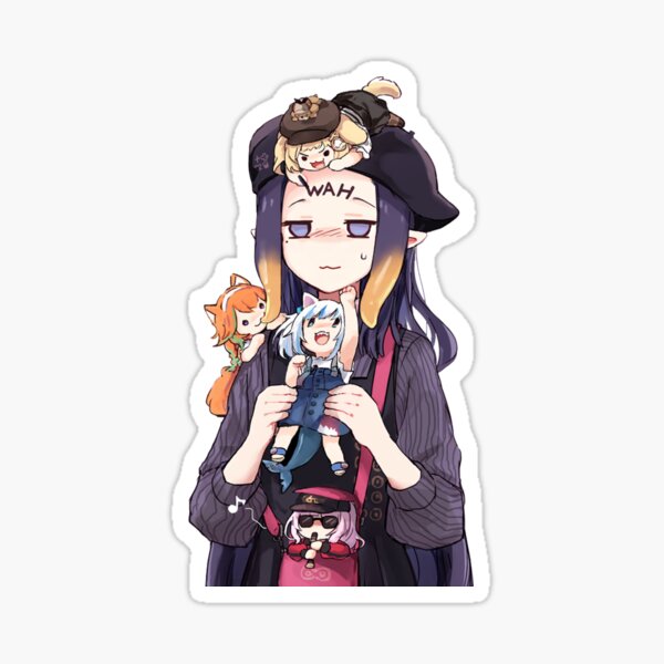 "Ninomae Ina'nis HoloMyth" Sticker for Sale by Chittick | Redbubble