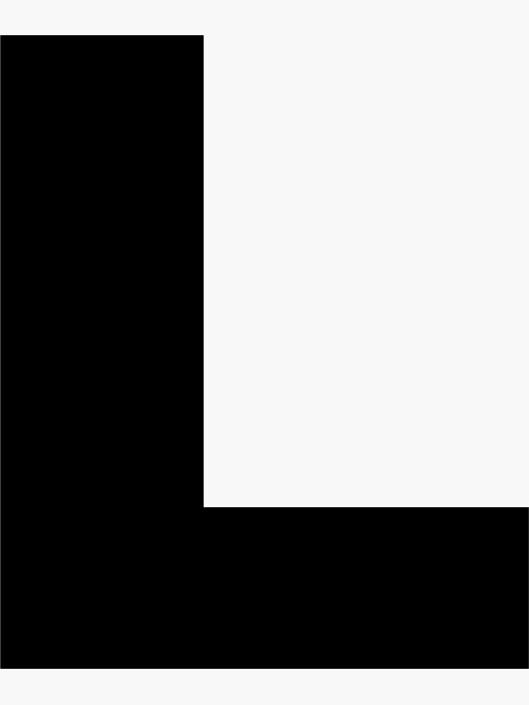"Letter L" Sticker by Doaa38 | Redbubble