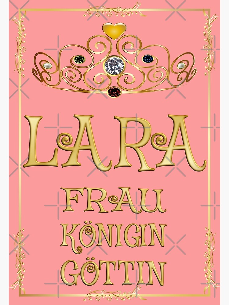 "Lara - woman - queen - goddess" Poster for Sale by madrigenum | Redbubble