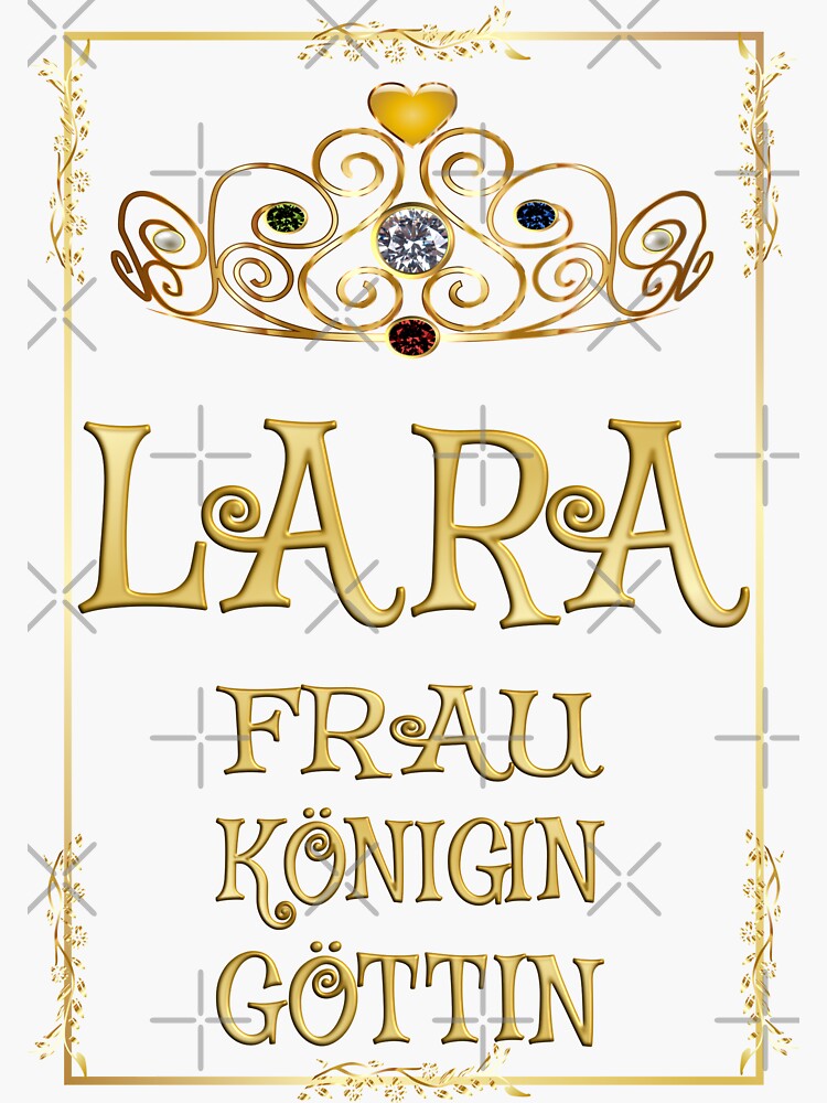 "Lara - woman - queen - goddess" Sticker for Sale by madrigenum | Redbubble