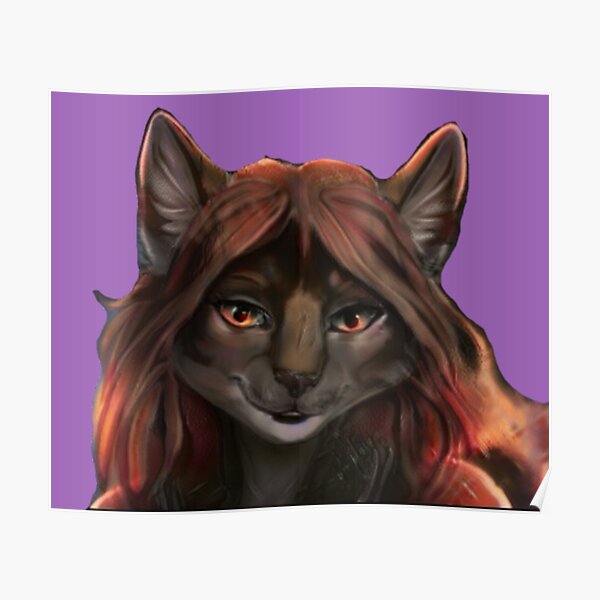 Anime Khajiit Girl Poster For Sale By Dravenwaylon Redbubble