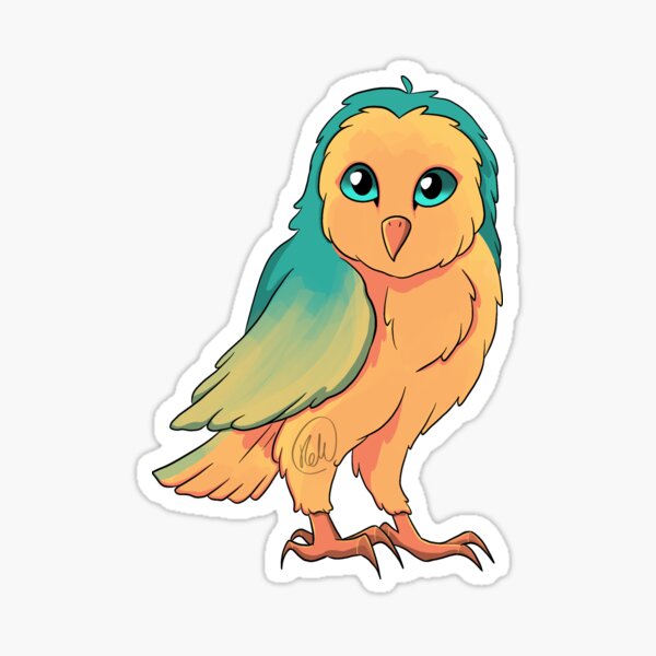 "Pride Flag Owl Pan (new flag)" Sticker for Sale by dollopsofpaint ...