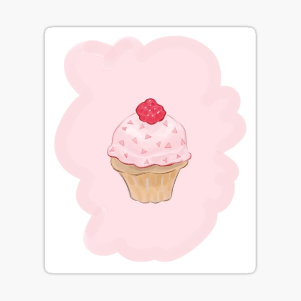 "pink cupcake" Sticker by G1-SHOP | Redbubble