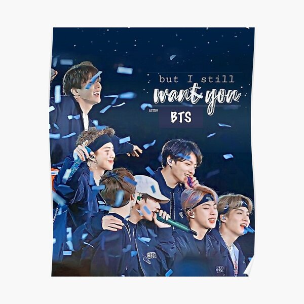 "BTS" Poster for Sale by sanjananp10 | Redbubble