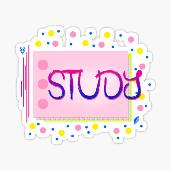 "Study" Sticker by nourkorea | Redbubble