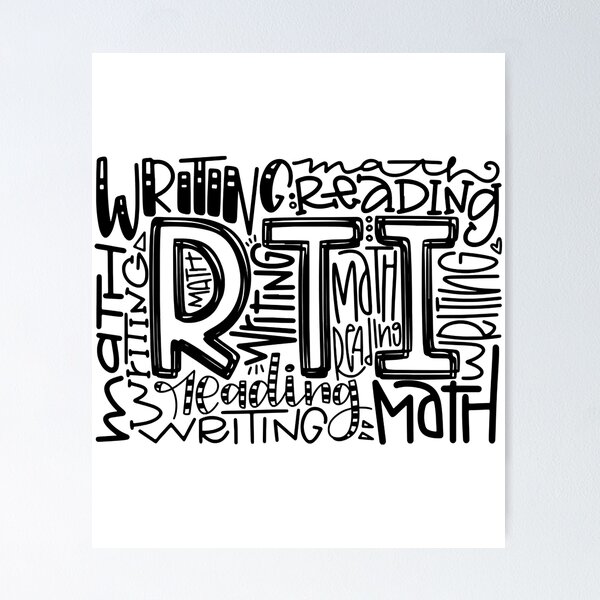 "RTI Typography Response Intervention Teacher School Team T-Shirt ...