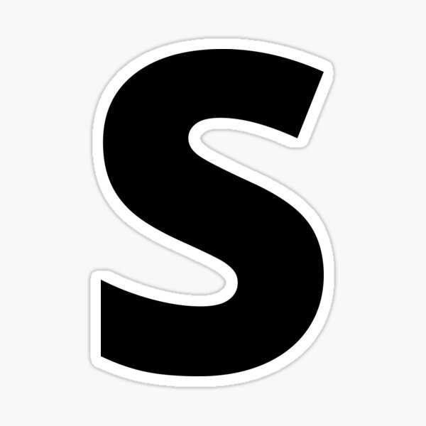 "LETTER S" Sticker for Sale by Ebooks2021 | Redbubble