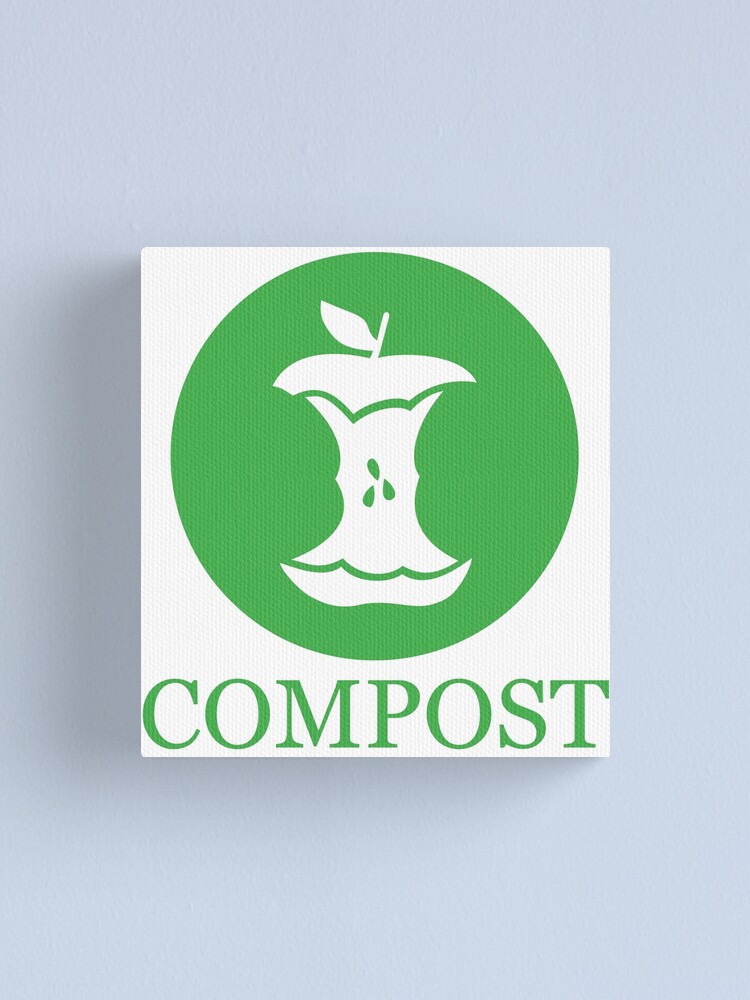 "Compost Symbol" Canvas Print for Sale by jmirvish | Redbubble