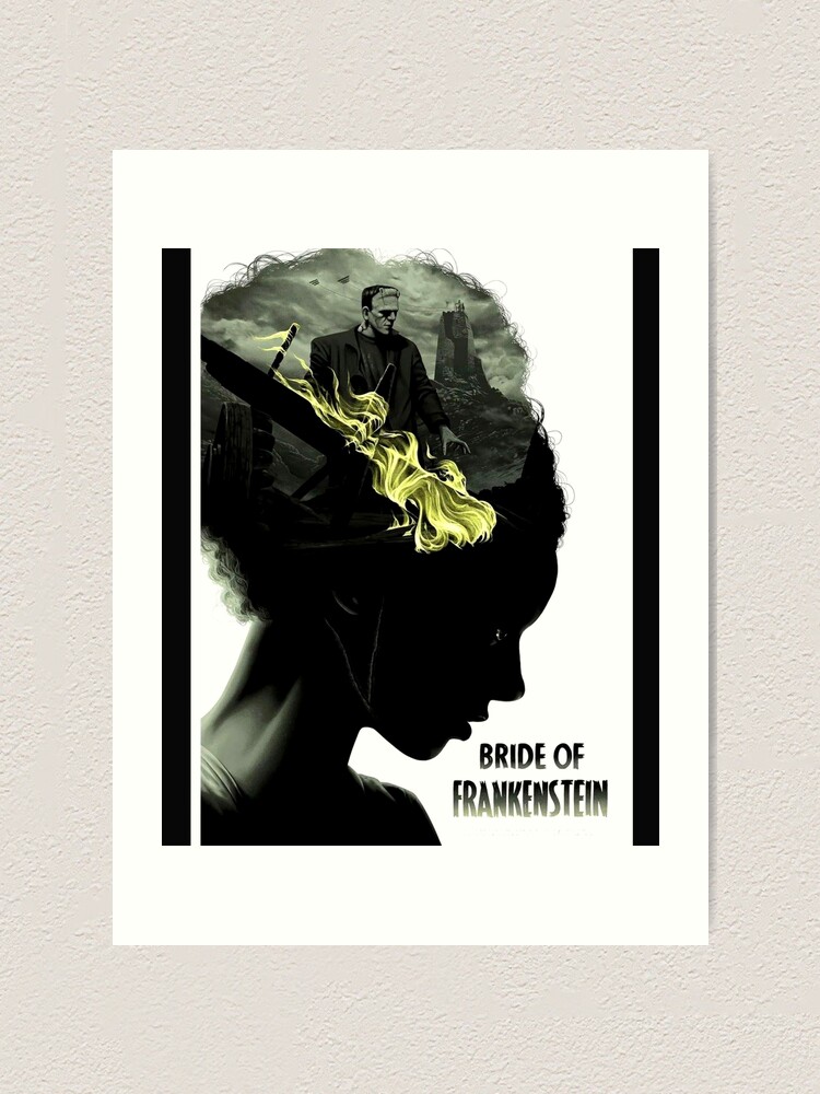 "Bride of Frankenstein Horror Cult Vintage Movie Fan Art Gift ...