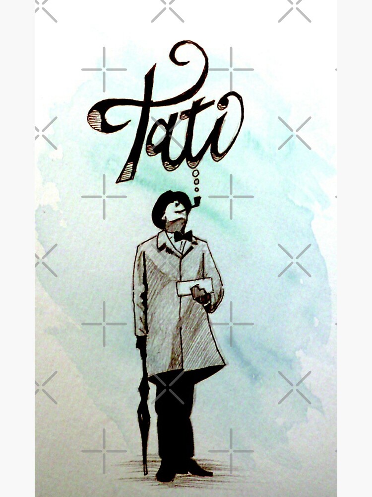 "Jacques Tati Abstract Poster" Sticker by MagnusSchneider | Redbubble