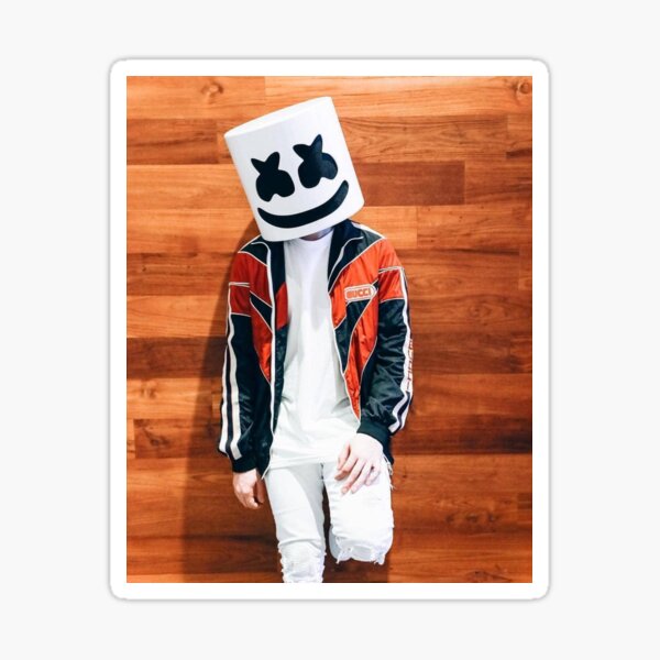 "Marshmello Design" Sticker for Sale by NayraNia | Redbubble