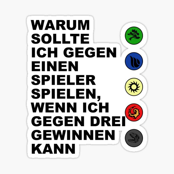 "Commander Standard Alchemy MTG" Sticker for Sale by MWDG-DesignsMTG ...