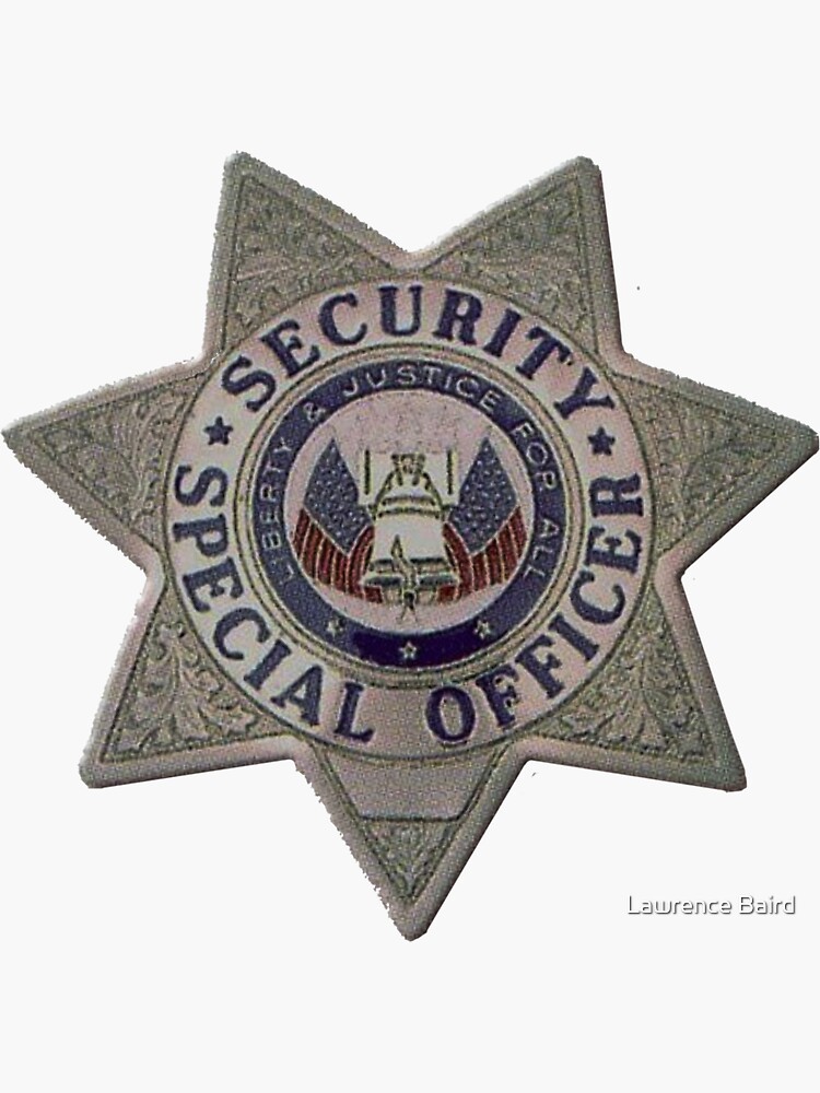 " Security Special Officer Silver" Sticker for Sale by lawrencebaird ...