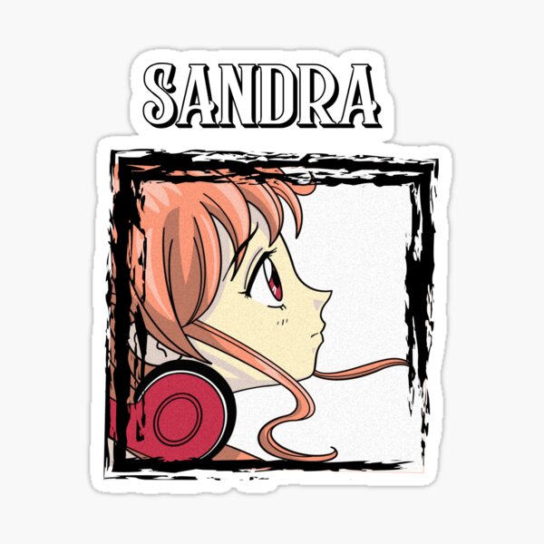 "name sandra" Sticker by mahmoudamer92 | Redbubble