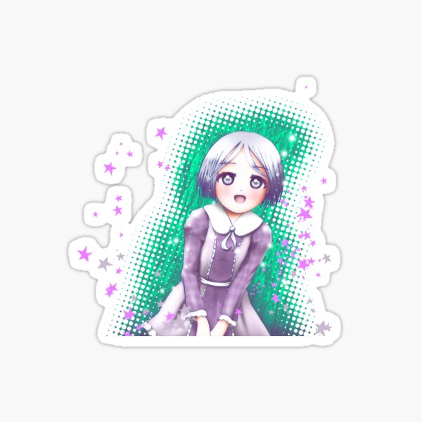 "Cute Happy Anime Girl Original Character" Sticker by sisterloli ...