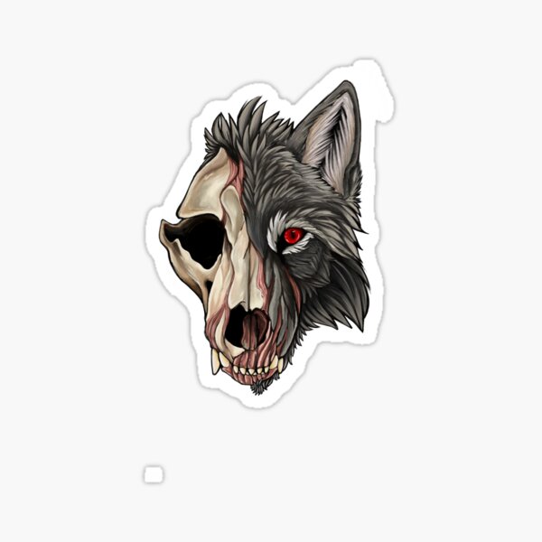 "A ghoulish hound" Sticker for Sale by dragongirl222 | Redbubble
