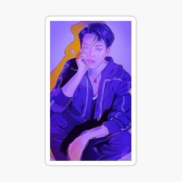 "Jimin" Sticker for Sale by Kl-artwork- | Redbubble