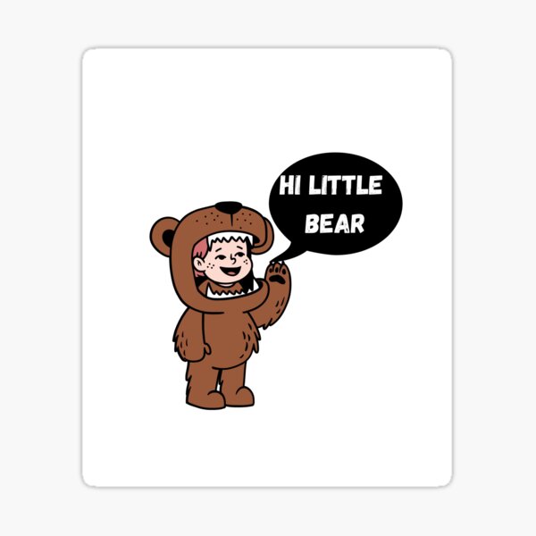 "little bear" Sticker by KAIDENSTORE | Redbubble