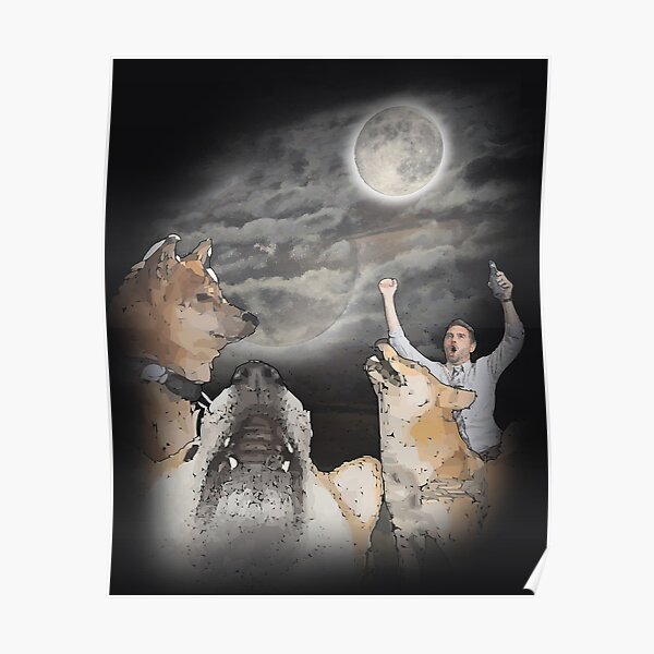 "Three doge moon -Transparent - three wolf moon parody. When moon? 3 doge howling at the moon ...