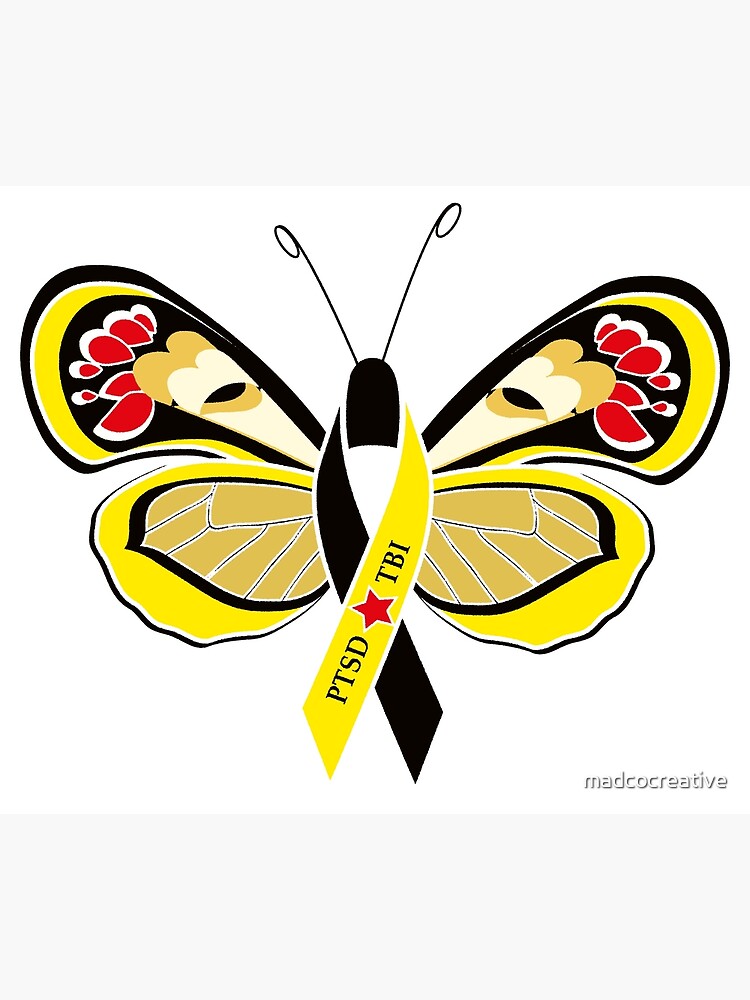 "PTSD Awareness Butterfly" Poster by madcocreative | Redbubble