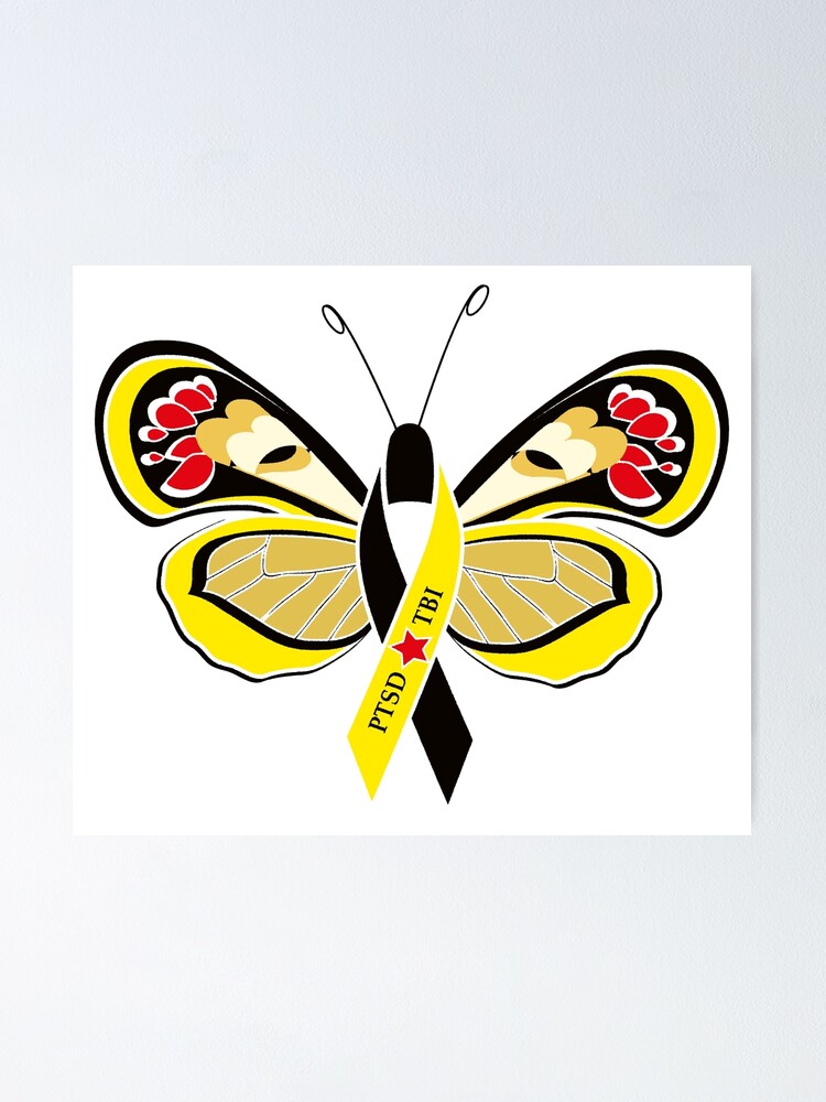 "PTSD Awareness Butterfly" Poster by madcocreative | Redbubble