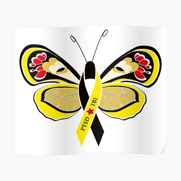 "PTSD Awareness Butterfly" Poster by madcocreative | Redbubble
