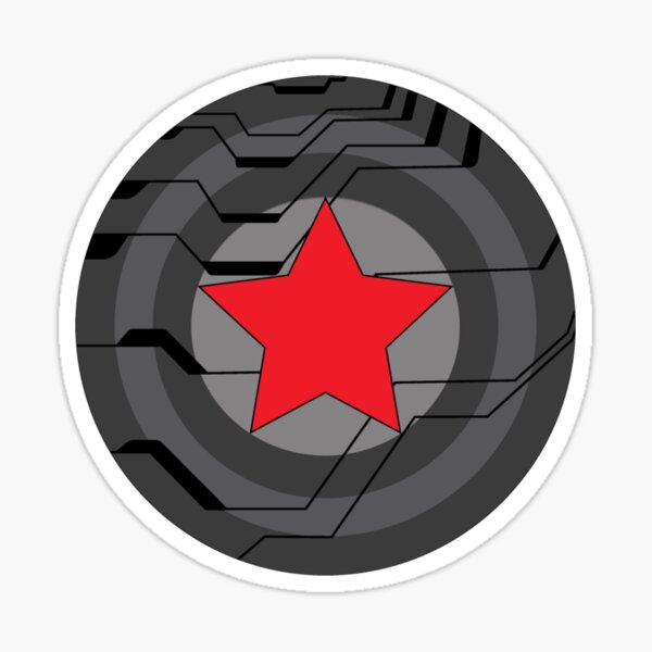 "Winter Soldier Shield " Sticker for Sale by ArtkeyDesign | Redbubble