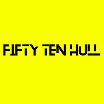 "Fifty Ten Hull Yellow Color " Sticker for Sale by MADR1V | Redbubble