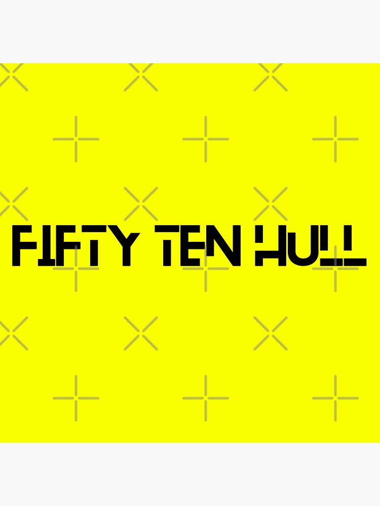 "Fifty Ten Hull Yellow Color " Sticker by MADR1V | Redbubble